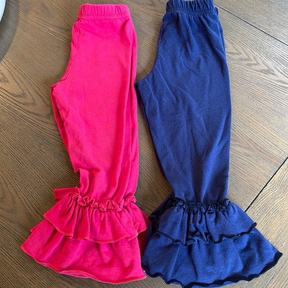 Ricrac & Ruffles | Bottoms | Ricrac Ruffles 2pr Of Ruffle Pants | Poshmark